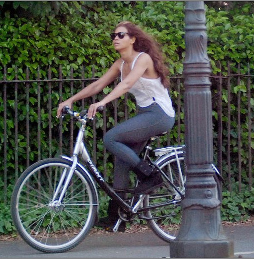 Beyonce Rides Bikes