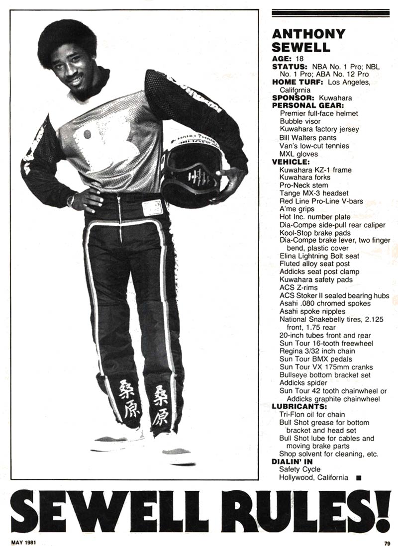 Anthony Sewell 2012 BMX Hall Of Fame Inductee, BMX Legend